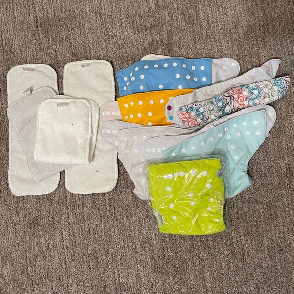 Alva Baby | Bottoms | Alva Cloth Diapers 6 Inserts Excellent Condition ...
